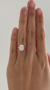 The Oval Solitaire Moissanite Engagement Ring | Gema&Co