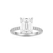 The Emerald Moissanite Pavé Engagement Ring | Gema&Co